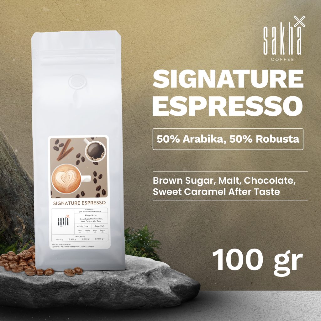 Kopi Espresso Signature Blend 100 Gram - Sakhacoffee